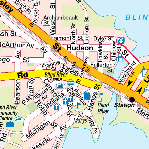 Blind River, ON Map by Mapmobility Corp. | Avenza Maps