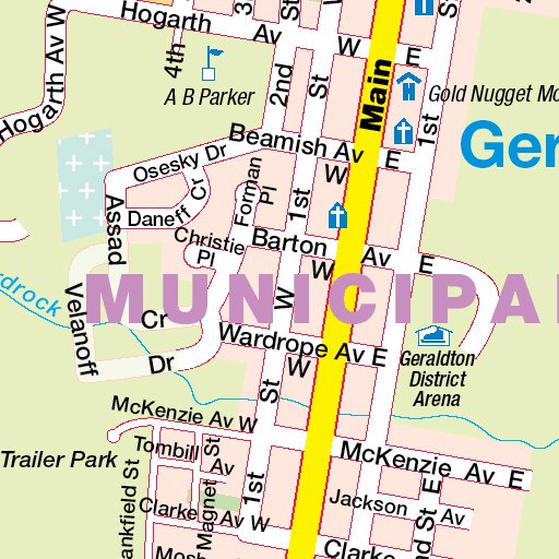 Geraldton, ON Map by Mapmobility Corp. | Avenza Maps