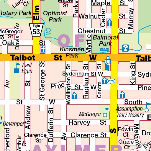 Aylmer, ON Map by Mapmobility Corp. | Avenza Maps