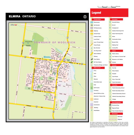 Elmira, ON Map by Mapmobility Corp. | Avenza Maps