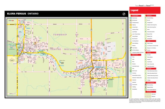 Elora and Fergus, ON Map by Mapmobility Corp. | Avenza Maps