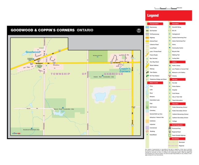 Goodwood and Coppins Corners, ON Map by Mapmobility Corp. | Avenza Maps