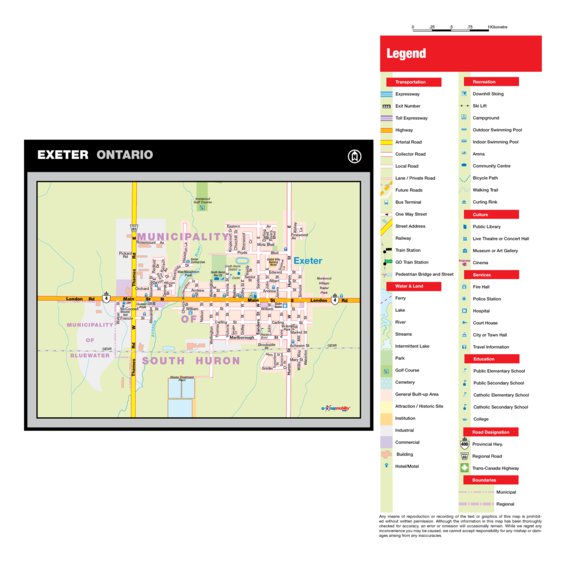 Exeter, ON Map by Mapmobility Corp. | Avenza Maps
