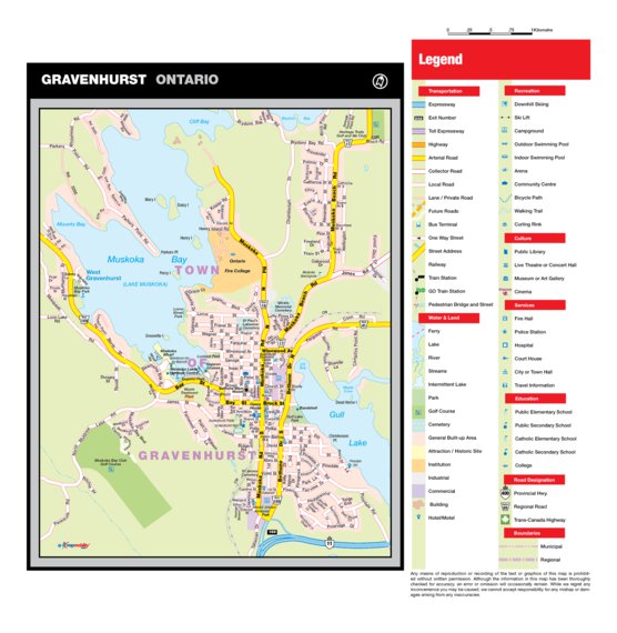 Gravenhurst, ON Map by Mapmobility Corp. | Avenza Maps