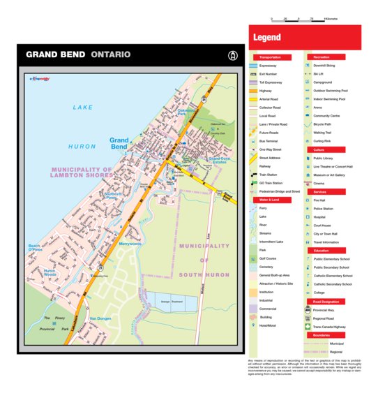 Grand Bend, ON Map by Mapmobility Corp. | Avenza Maps