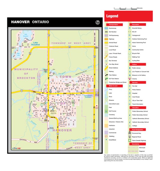 Hanover, ON Map by Mapmobility Corp. | Avenza Maps