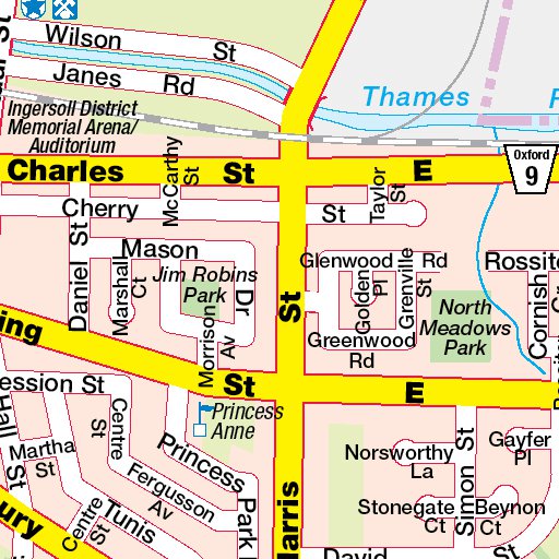 Ingersoll, ON Map by Mapmobility Corp. | Avenza Maps