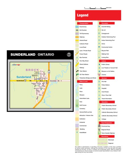 Sunderland, ON Map by Mapmobility Corp. | Avenza Maps