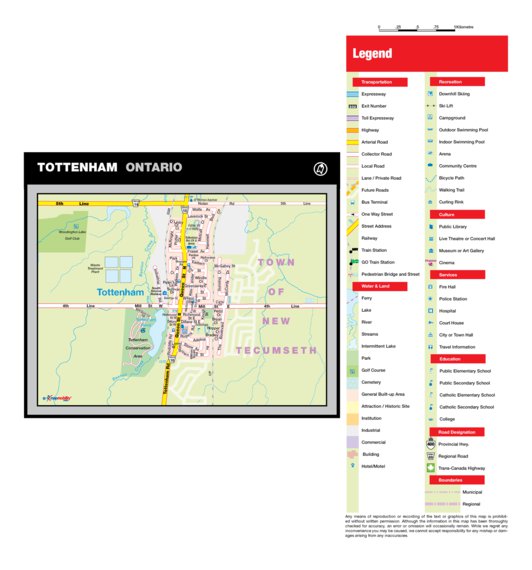 Tottenham, ON Map by Mapmobility Corp. | Avenza Maps