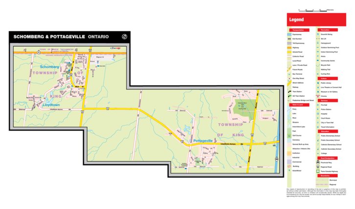 Schomberg and Pottageville, ON Map by Mapmobility Corp. | Avenza Maps