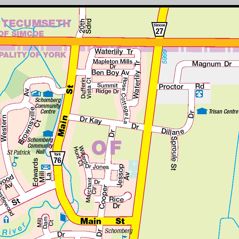 Schomberg and Pottageville, ON Map by Mapmobility Corp. | Avenza Maps