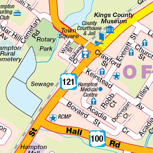 Hampton, NB Map by Mapmobility Corp. | Avenza Maps