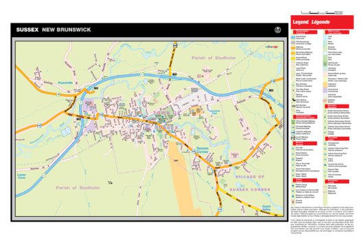 Sussex, NB Map by Mapmobility Corp. | Avenza Maps