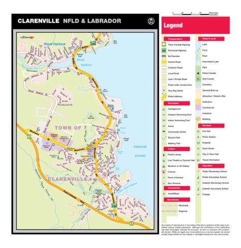 Clarenville, NL Map by Mapmobility Corp. | Avenza Maps