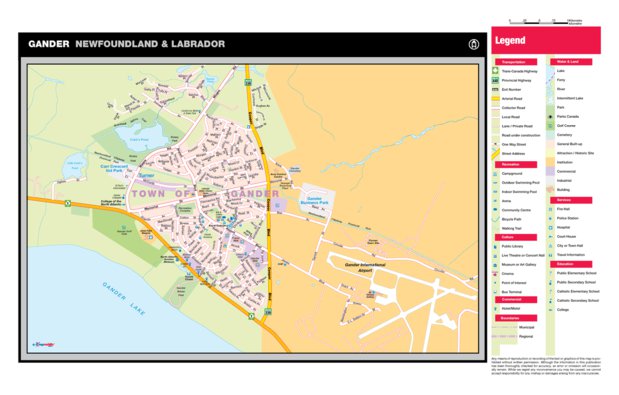 Gander, NL Map by Mapmobility Corp. | Avenza Maps