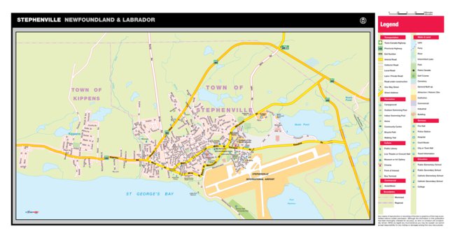 Stephenville, NL Map by Mapmobility Corp. | Avenza Maps