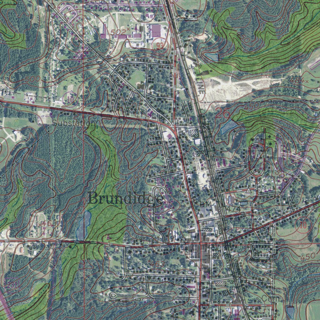 AL-BRUNDIDGE: GeoChange 1946-2013 Map by Western Michigan University ...