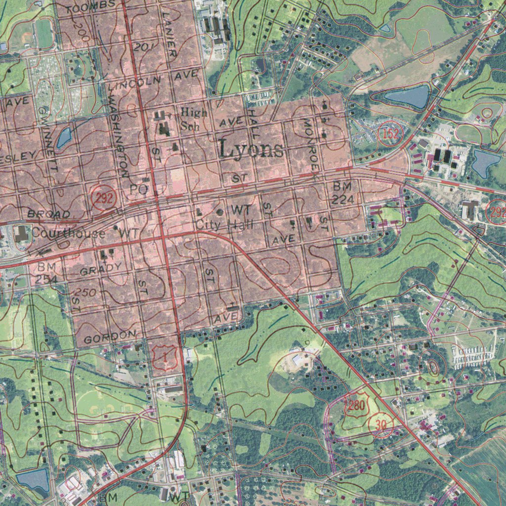 GA-LYONS: GeoChange 1969-2013 Map by Western Michigan University ...