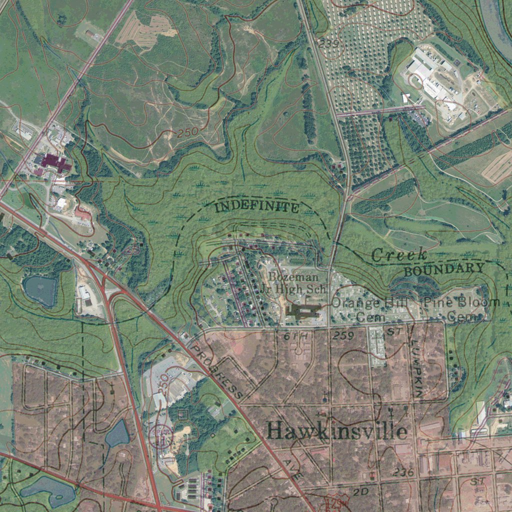 GA-HAWKINSVILLE: GeoChange 1973-2013 Map by Western Michigan University ...