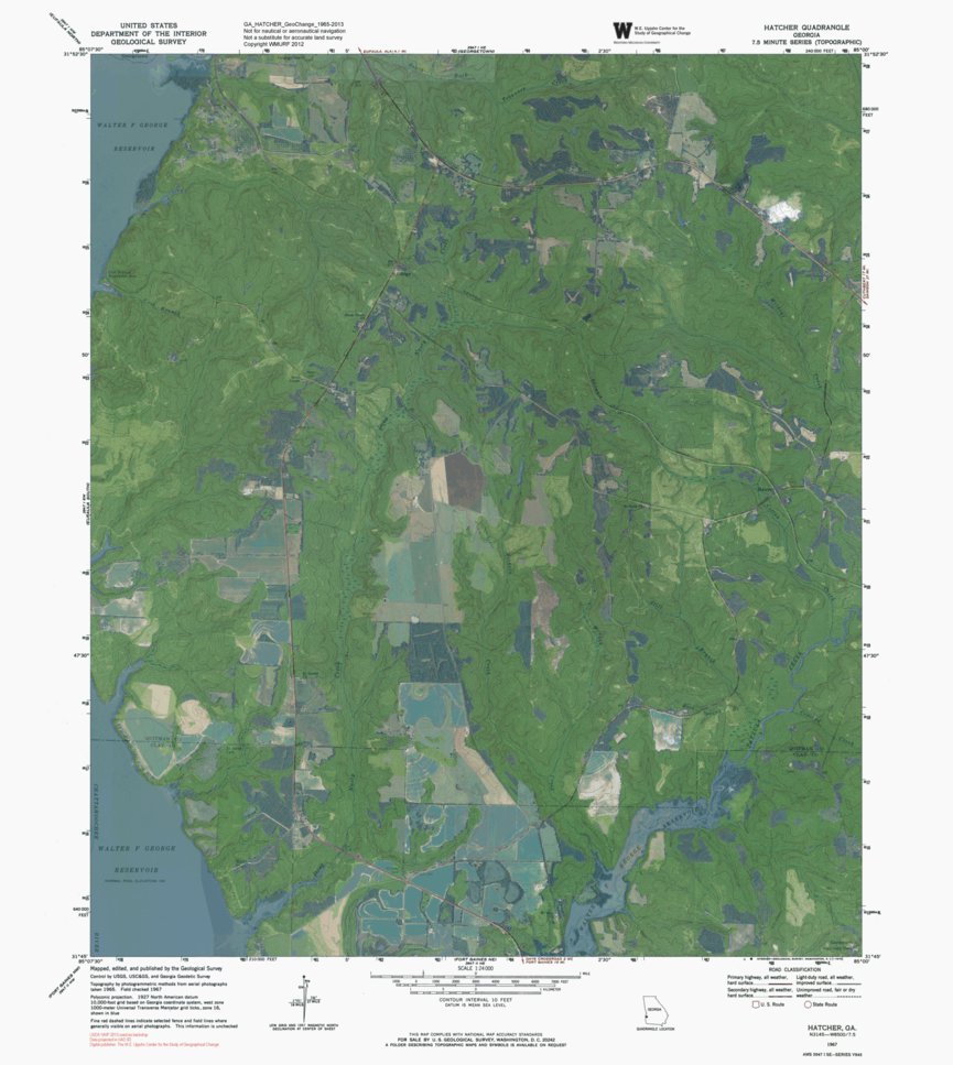 GA HATCHER: GeoChange 1965-2013 Map by Western Michigan University ...