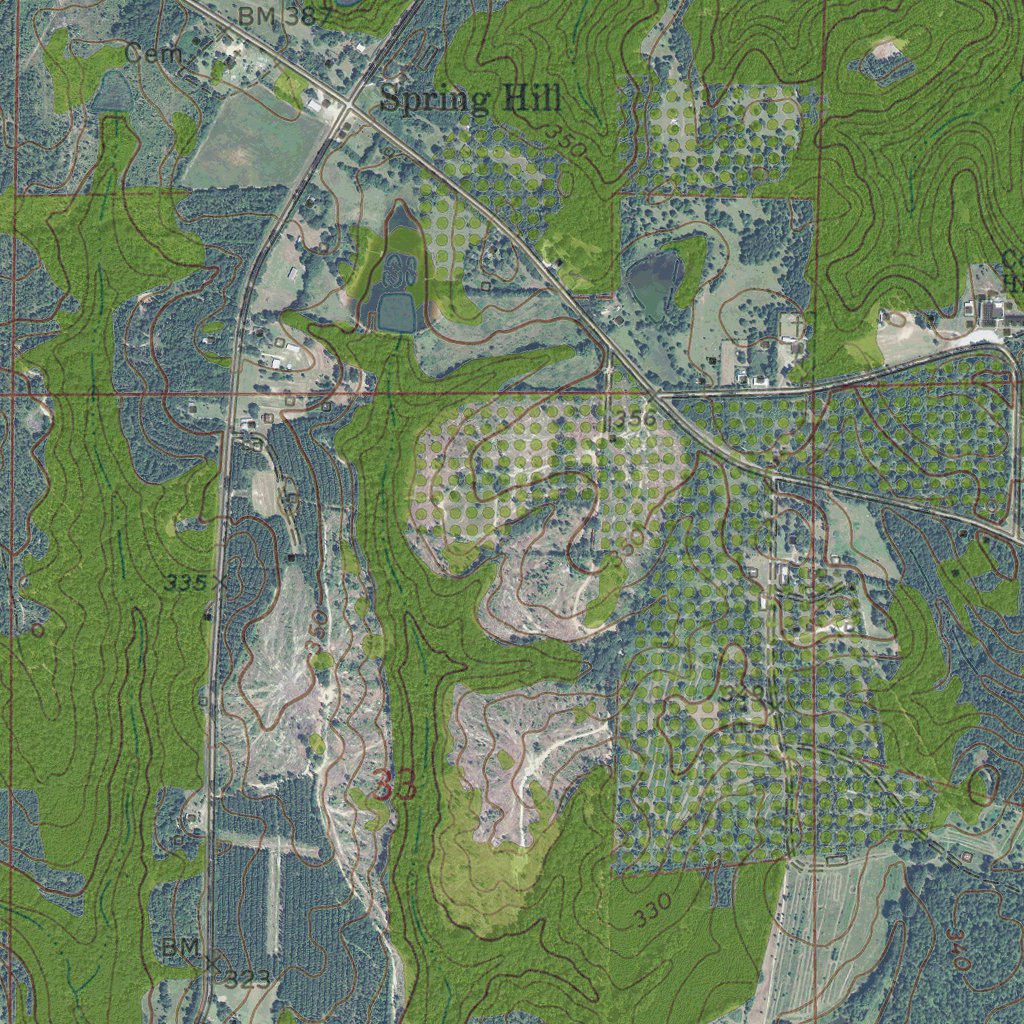 AL-BATESVILLE: GeoChange 1972-2013 Map by Western Michigan University ...