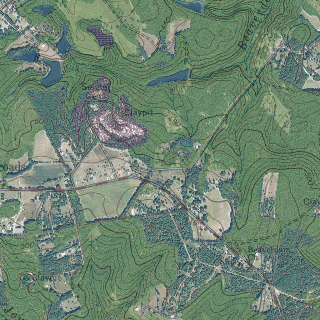 SC-AIKEN NW: GeoChange 1962-2013 Map by Western Michigan University ...