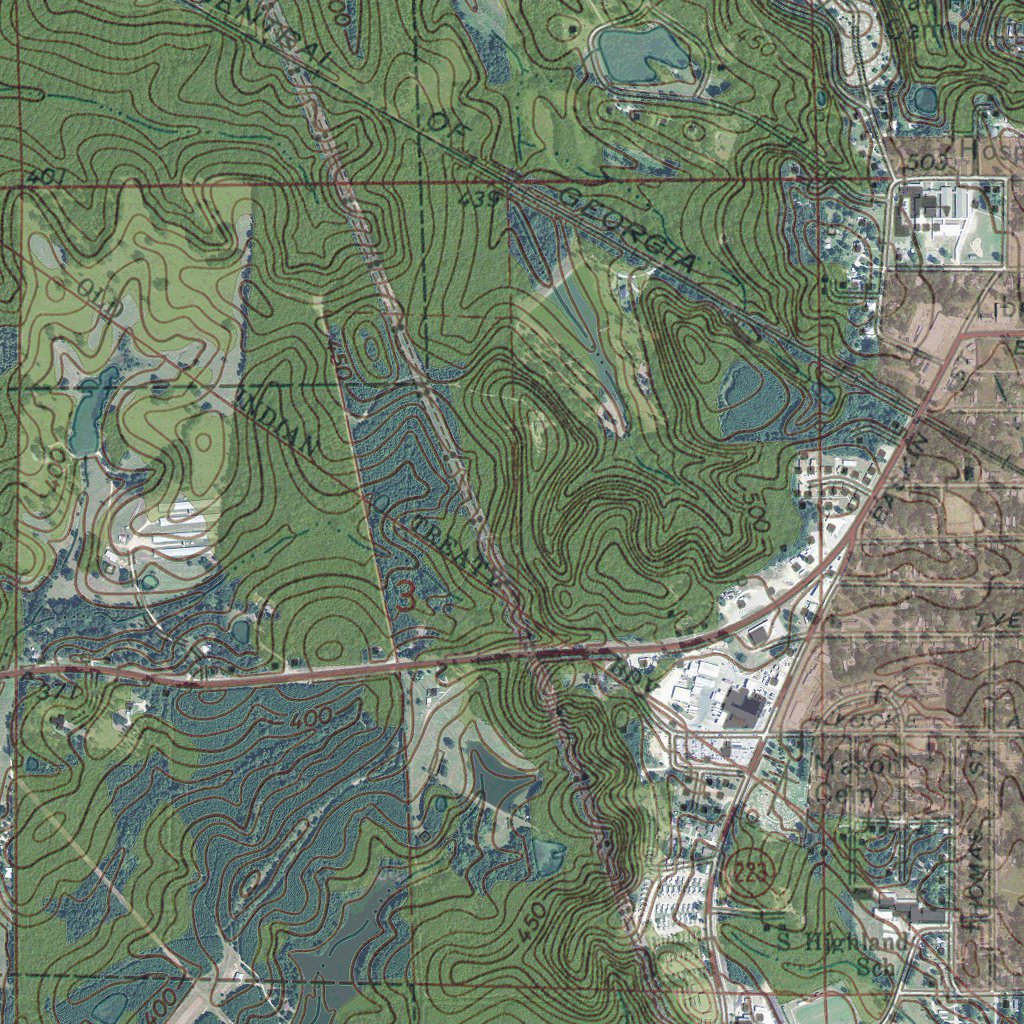 AL-UNION SPRINGS: GeoChange 1972-2013 Map by Western Michigan ...