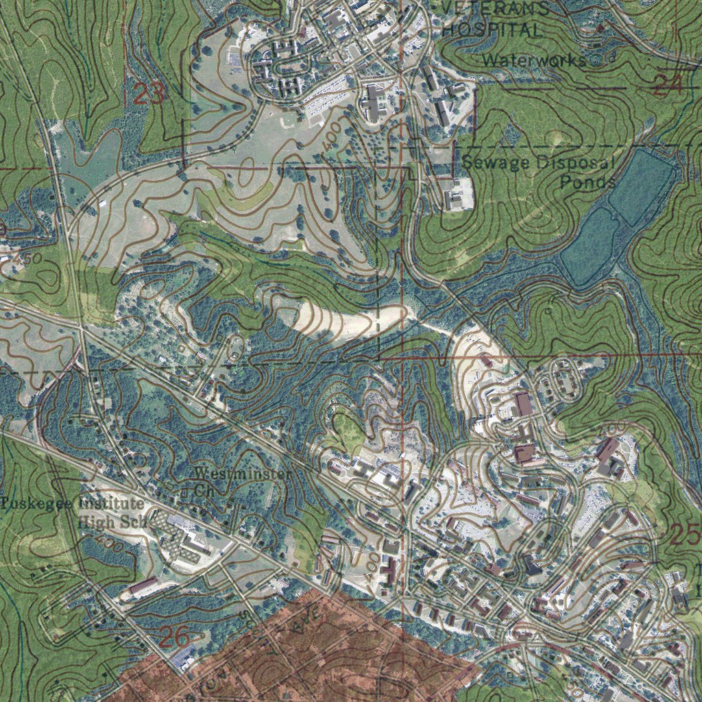 AL-TUSKEGEE: GeoChange 1969-2013 Map by Western Michigan University ...