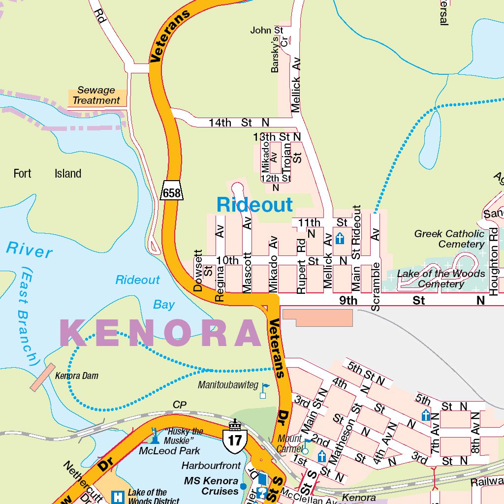 Kenora, ON Map by Mapmobility Corp. | Avenza Maps