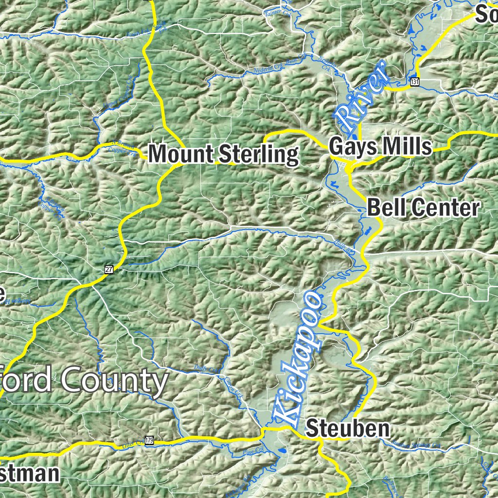 The Driftless Region - Canoe Wisconsin - Canoe Minnesota Map by Map the ...