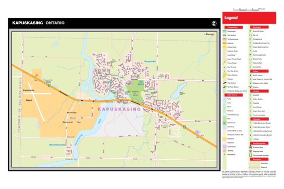 Kapuskasing, ON Map by Mapmobility Corp. | Avenza Maps
