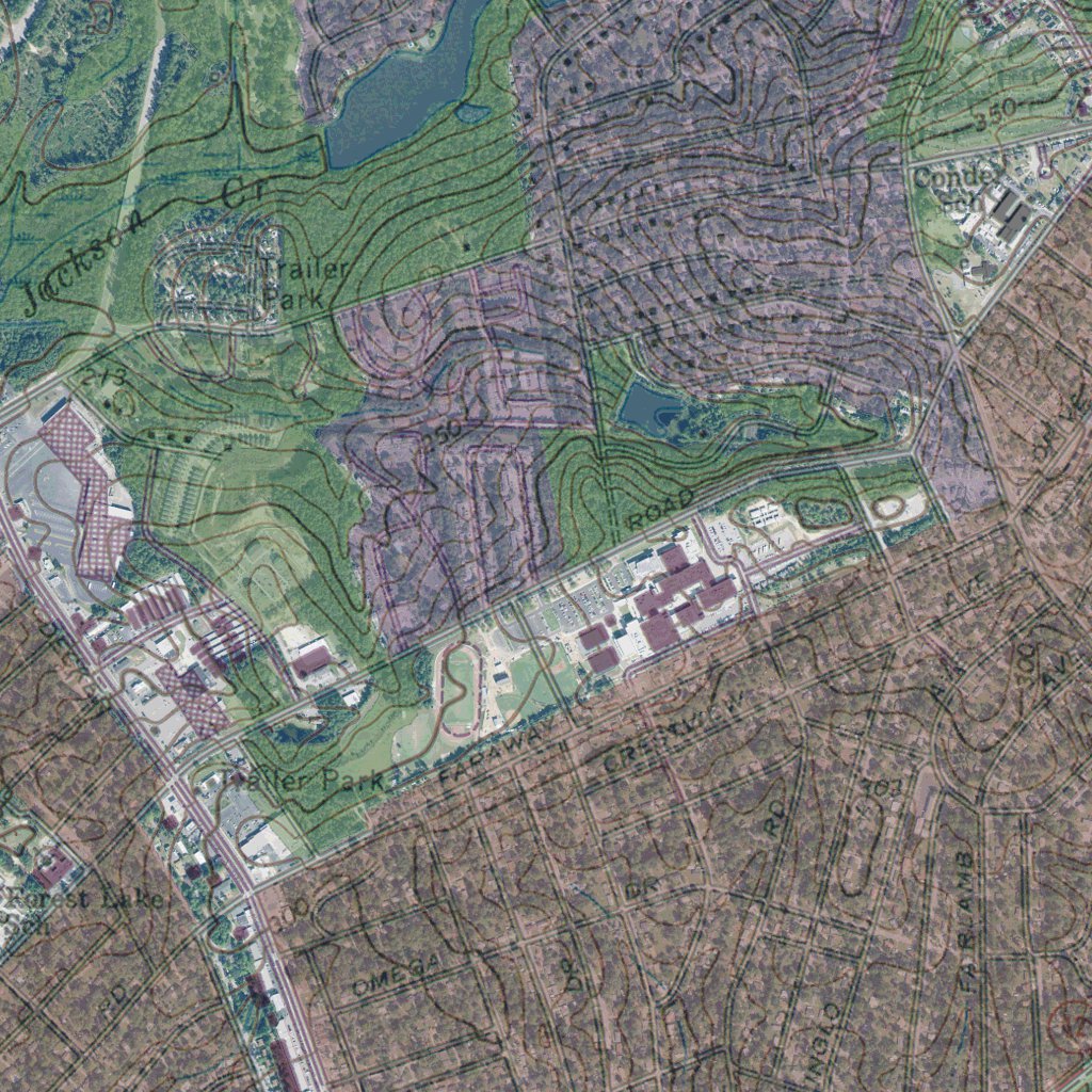 SC-FORT JACKSON NORTH: GeoChange 1952-2013 Map by Western Michigan ...