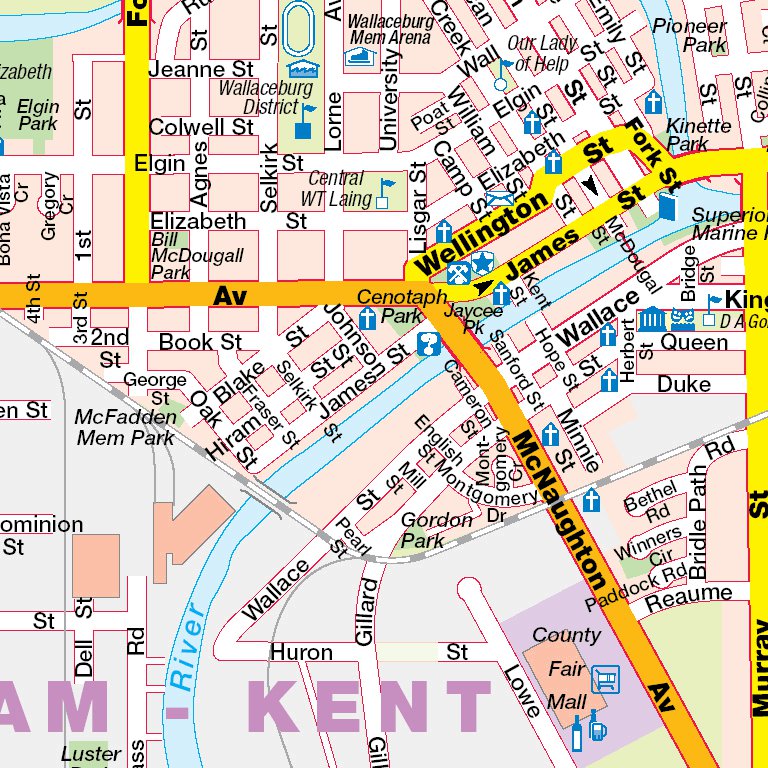 Wallaceburg, ON Map by Mapmobility Corp. | Avenza Maps