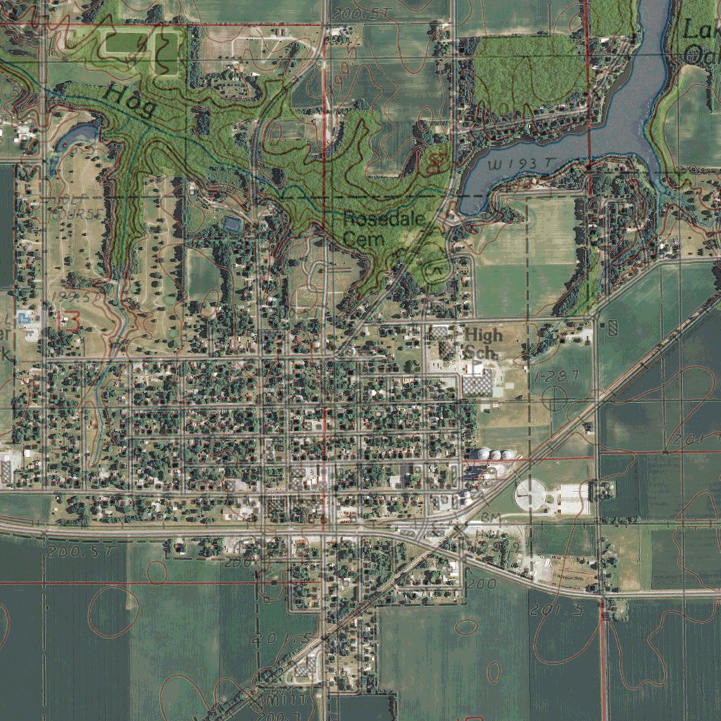 IL-OAKLAND: GeoChange 1980-2012 Map by Western Michigan University ...