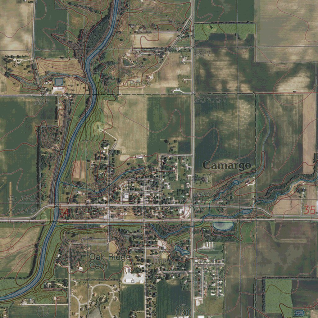 IL-VILLA GROVE: GeoChange 1980-2012 Map by Western Michigan University ...