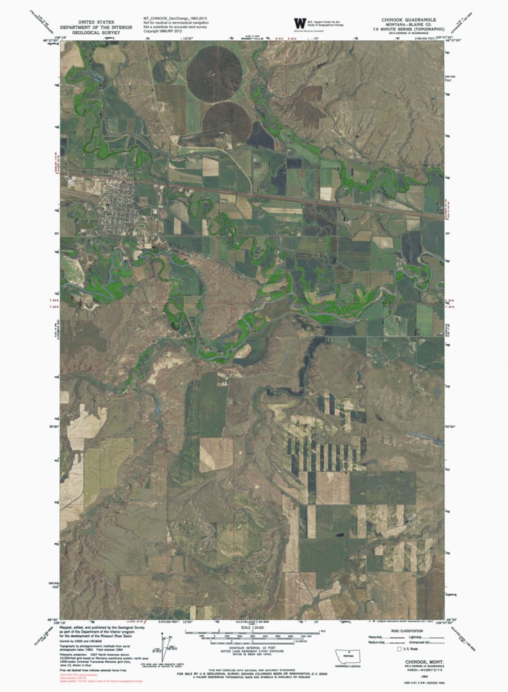 MT-CHINOOK: GeoChange 1963-2013 Map by Western Michigan University ...