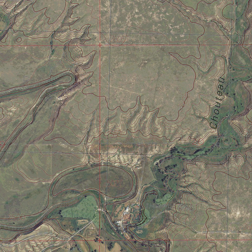 MT-NORTH CHINOOK RESERVOIR: GeoChange 1975-2013 Map by Western Michigan ...