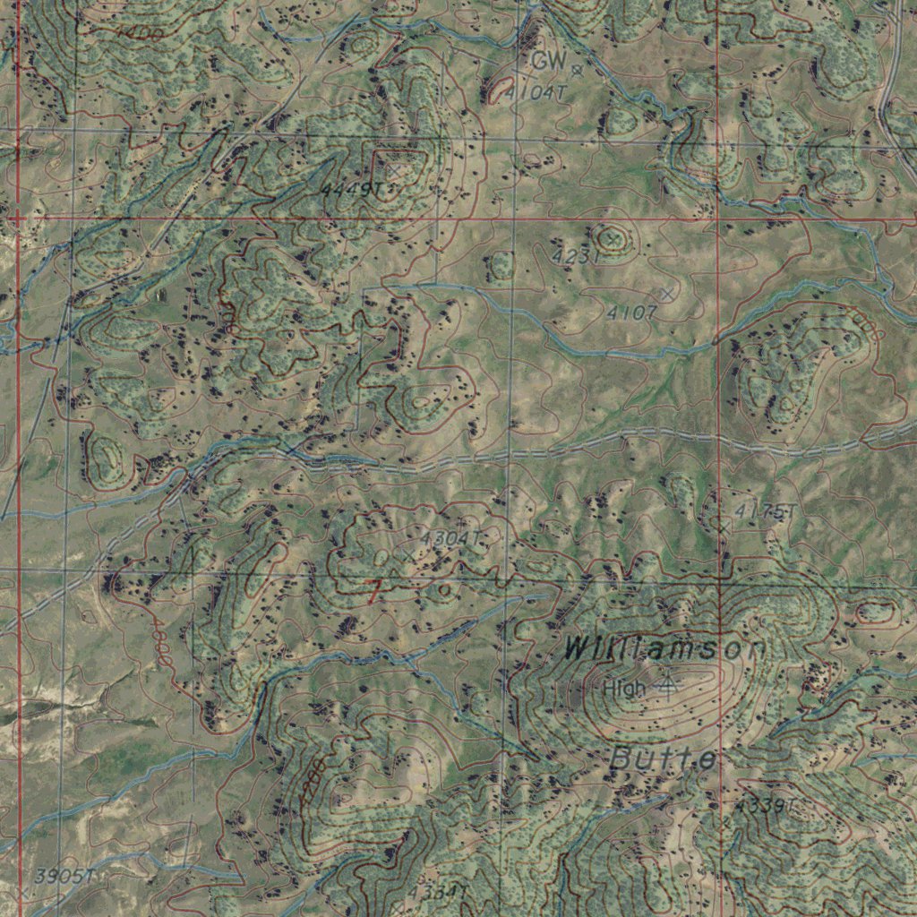 MT-WILLIAMSON BUTTE: GeoChange 1983-2013 Map by Western Michigan ...