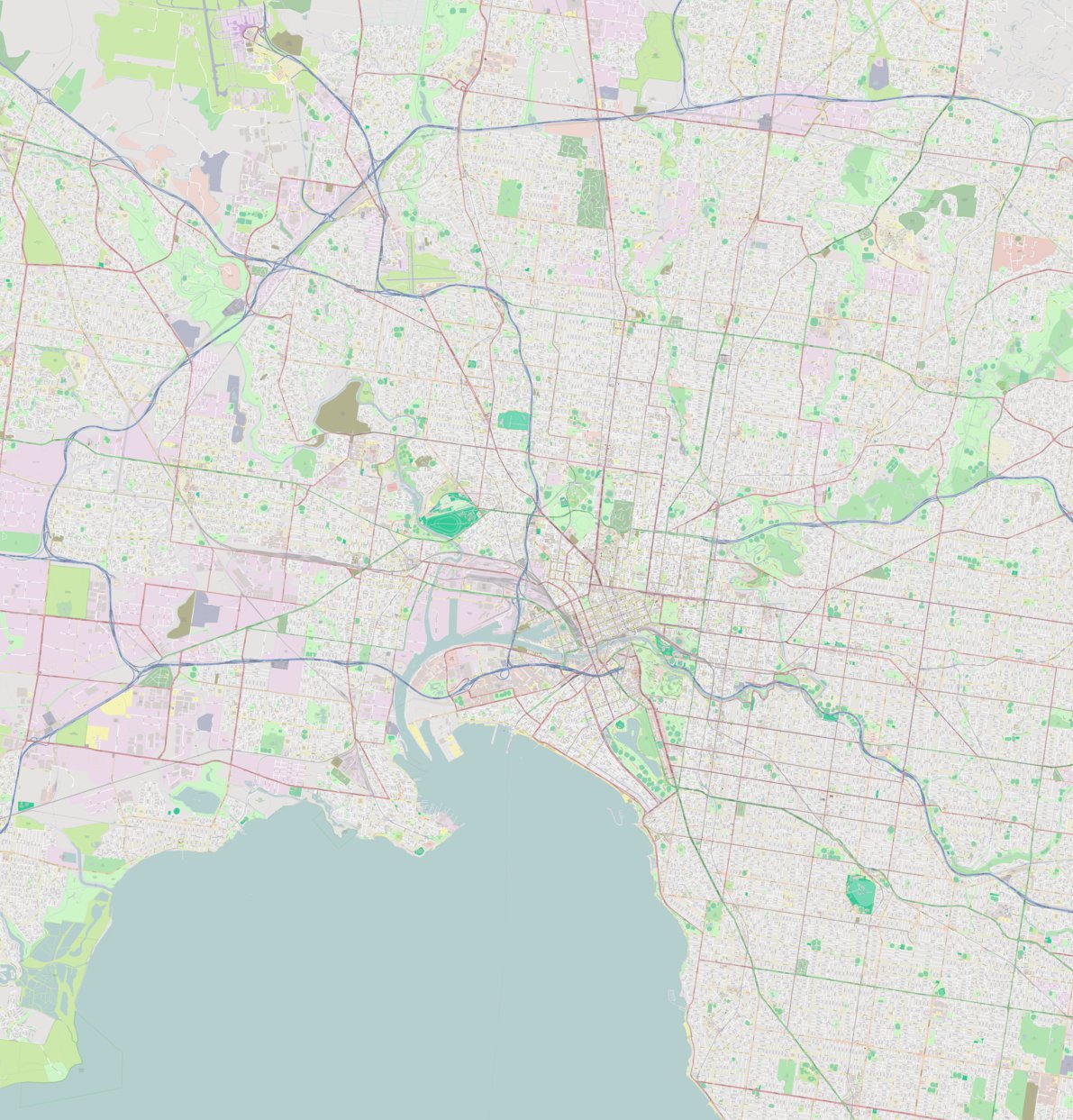 Melbourne Area Australia Map by Paul Johnson - Offline Maps | Avenza Maps