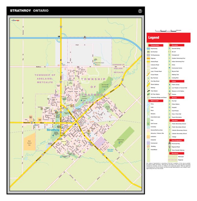 Strathroy, ON Map by Mapmobility Corp. | Avenza Maps