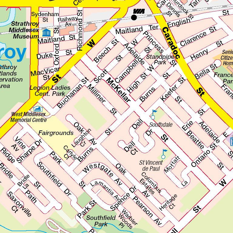 Strathroy, ON Map by Mapmobility Corp. | Avenza Maps