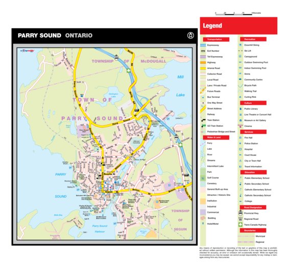 Parry Sound, ON Map by Mapmobility Corp. | Avenza Maps