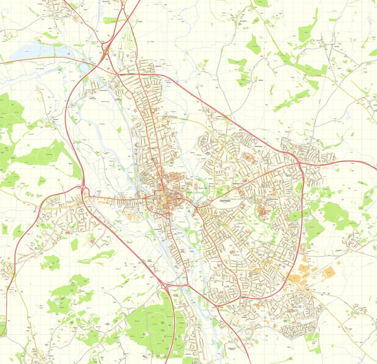 Oxford City Street Map by Paul Johnson - Offline Maps | Avenza Maps