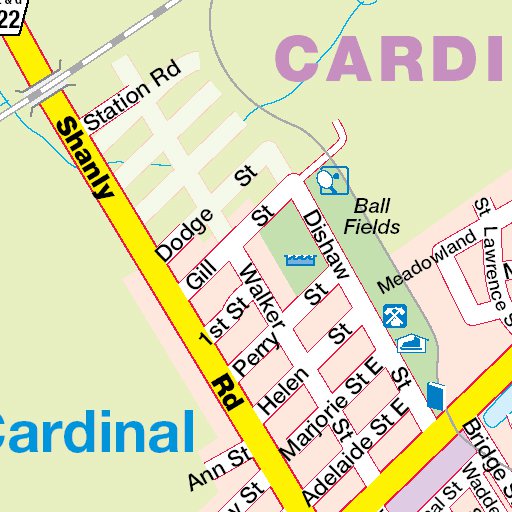 Cardinal, ON Map by Mapmobility Corp. | Avenza Maps