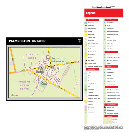 Palmerston, ON Map by Mapmobility Corp. | Avenza Maps