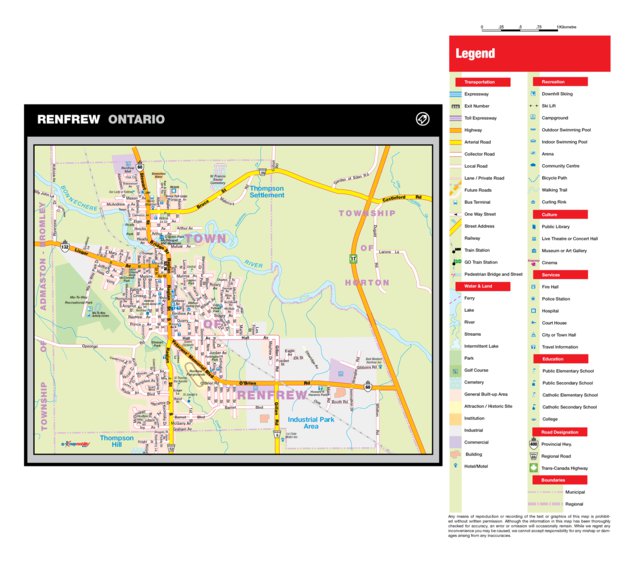 Renfrew, ON Map by Mapmobility Corp. | Avenza Maps