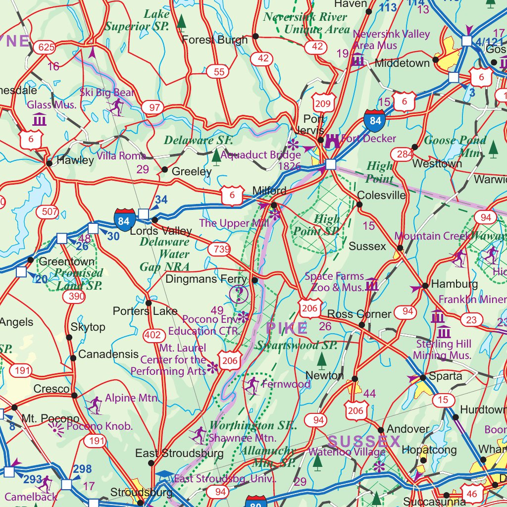 Mid Atlantic Region 1:1,000,000 - ITMB Map by ITMB Publishing Ltd ...
