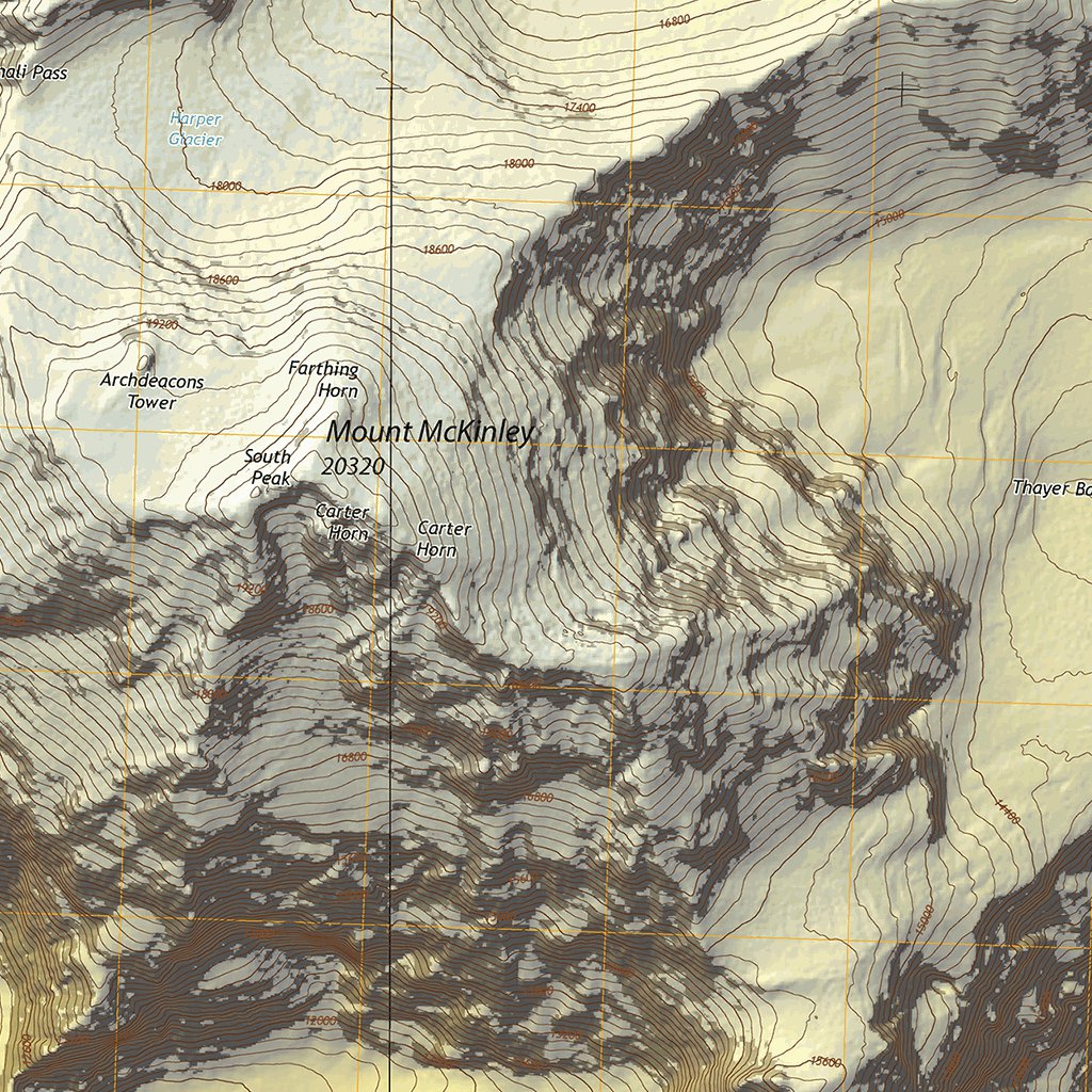 Denali - McKinley Map by AMG Maps | Avenza Maps
