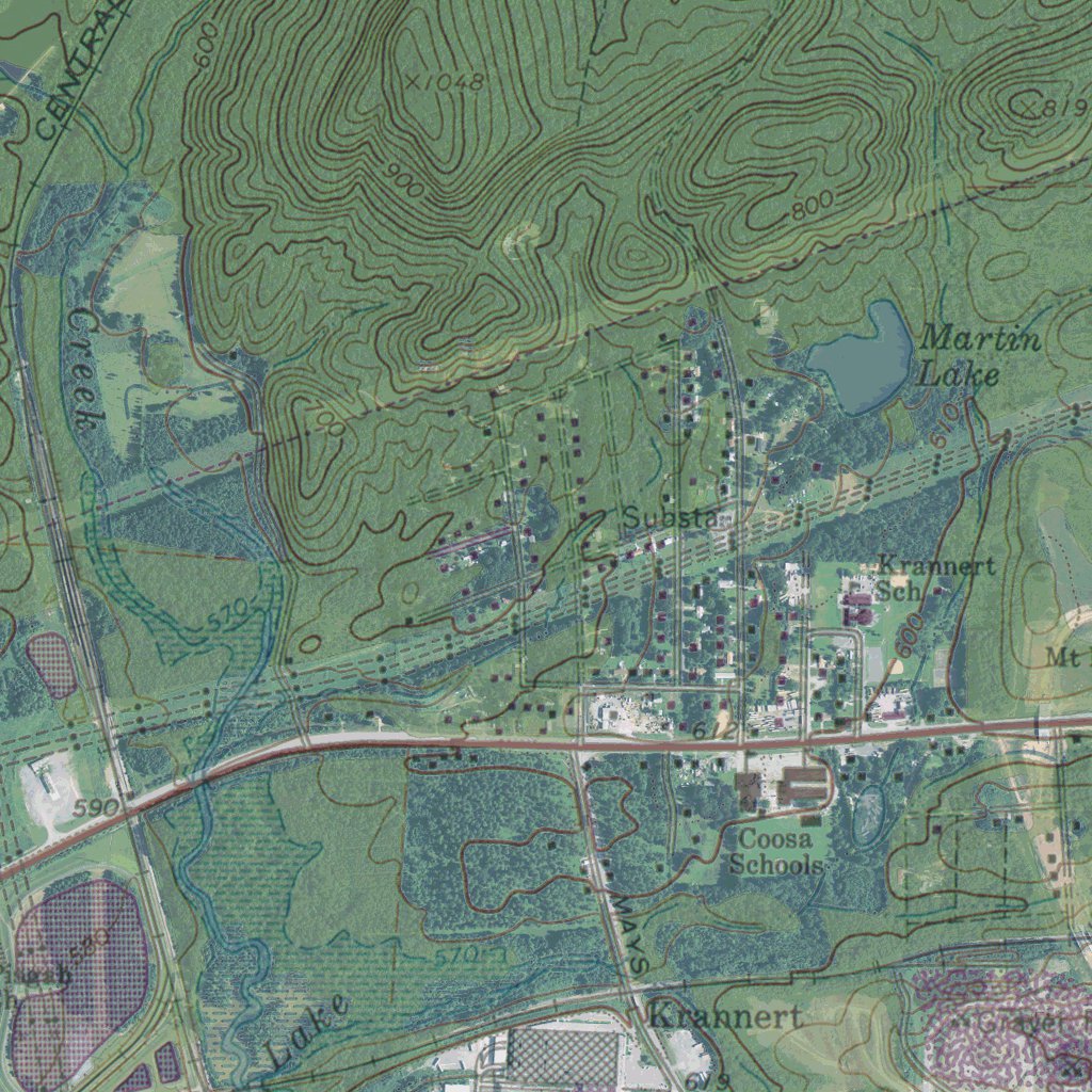GA-ROCK MOUNTAIN: GeoChange 1964-2013 Map by Western Michigan ...