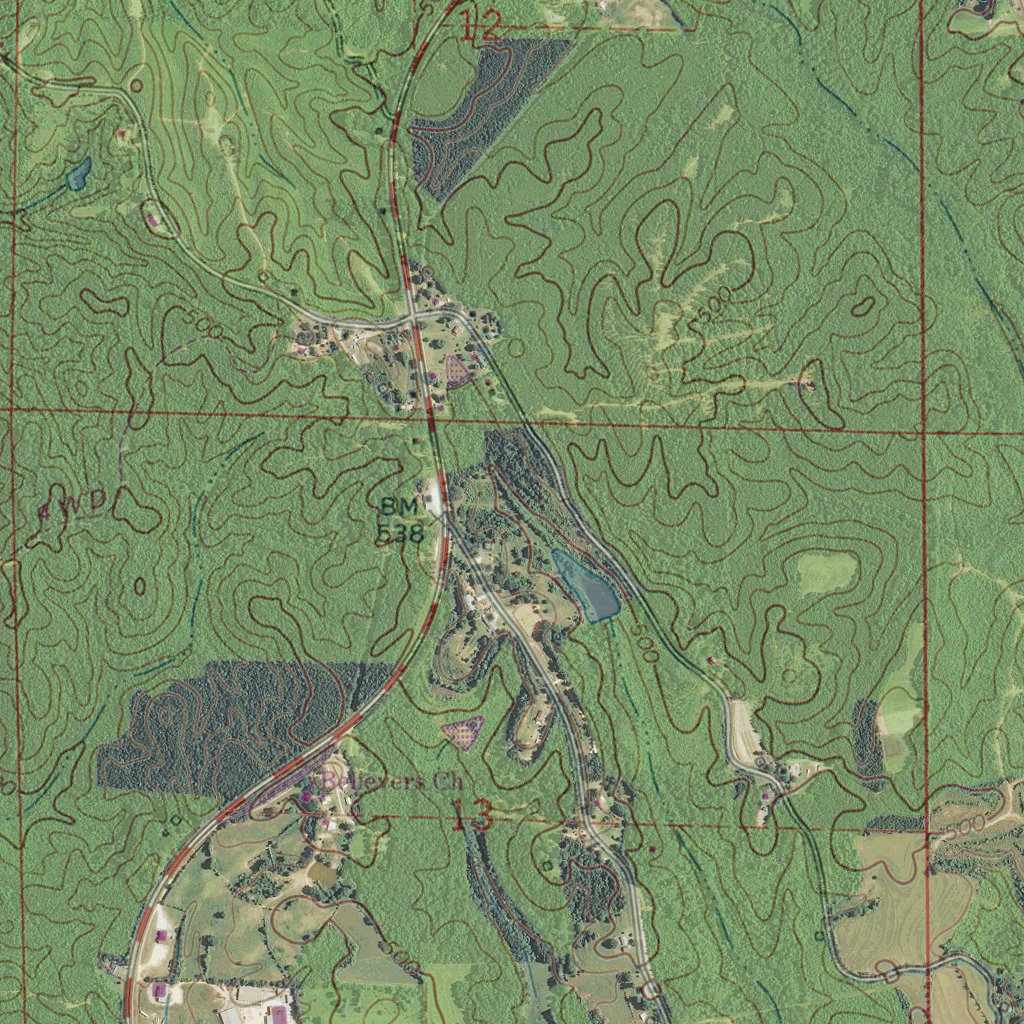 MS-FULTON NE: GeoChange 1963-2012 Map by Western Michigan University ...